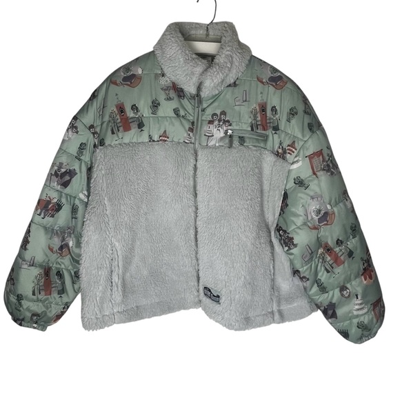 Disney | Jackets & Coats | Disney The Haunted Mansion Puffy Sherpa ...